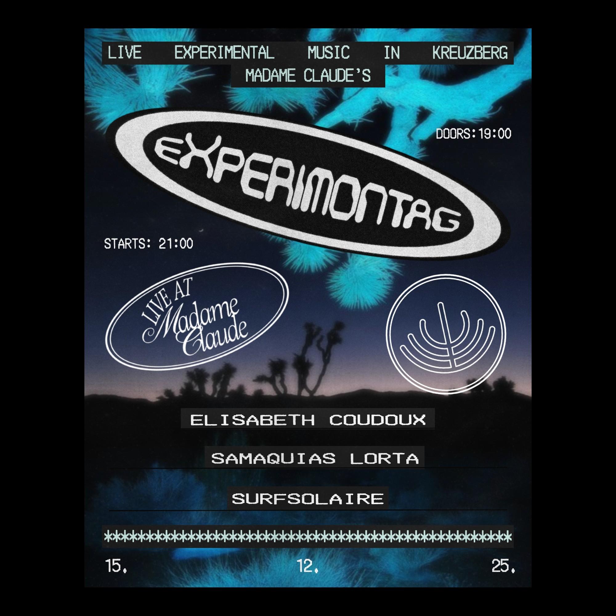 Elisabeth Coudoux + Samaquias Lorta + SurfSolaire (DJ-Set) - 15.12.2025 ...